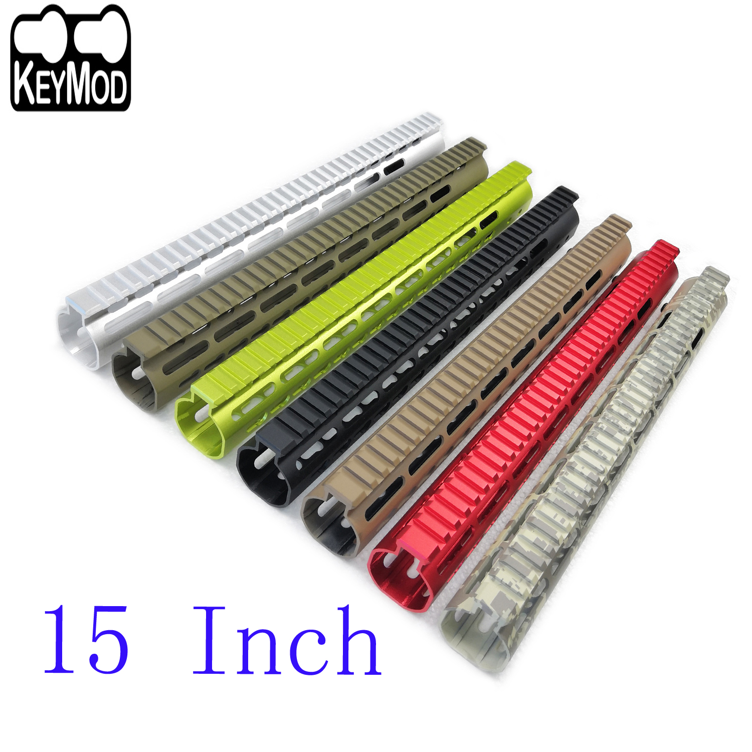 15 Inch Free Float Keymod Handguard With Monolithic Top Rail Fits .223/ ...