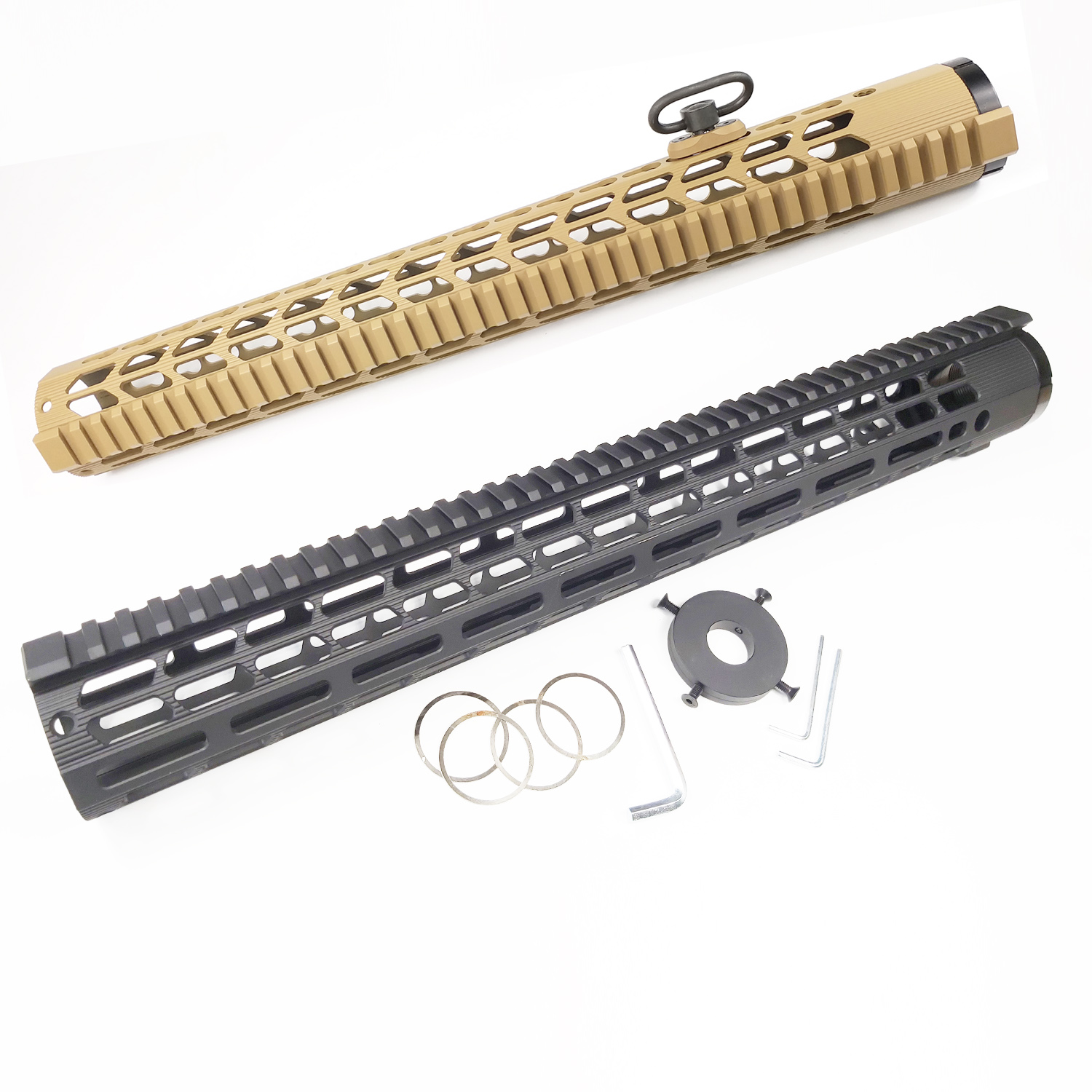 17 Inch Keymod Handguard Picatinny Rail Rail Mount System Fits .308/7 ...